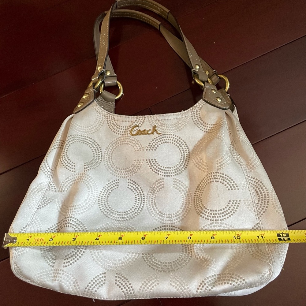 Coach Ashley Dotted Hobo Bag F21920 - Gem